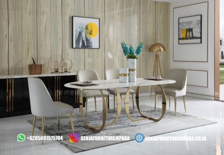 Design Meja Makan Marmer Ruang Makan Homey Modern
