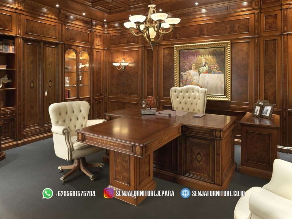 Set Furniture Meja Kantor Klasik Minimalis Eropa Style
